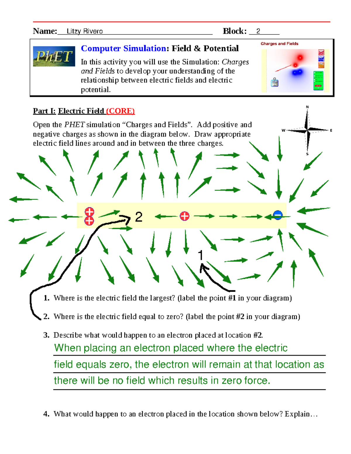 SIM Electric Field and Potential - Name ...