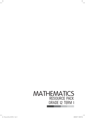 Worksheet 6 Financial Documents and Tariff Systems Grade 11 Math ...