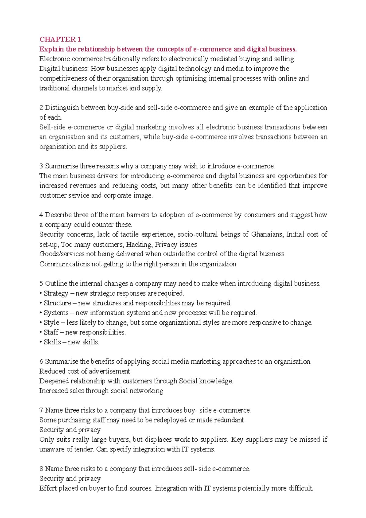 E- Business Guide - range of new terminology and jargon. The use of the ...