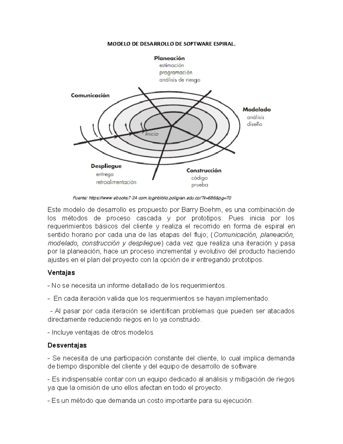 Metodología DE Desarrollo DE Software Espiral - MODELO DE DESARROLLO DE ...