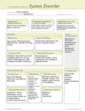 Cardiac cath 617 - ATI - ACTIVE LEARNING TEMPLATES THERAPEUTIC ...