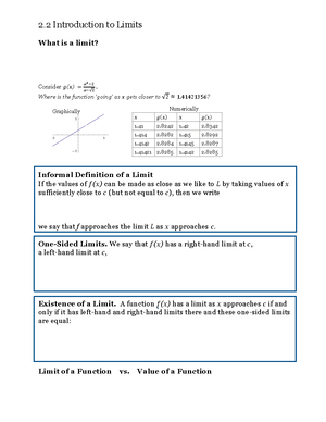 Video Worksheet 1 - Cal 1 - MAC 2311 Name ...