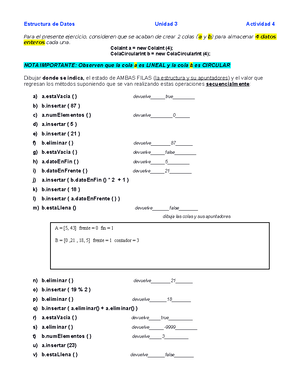 Cola Circular - Clase completa - Estructura de Datos Unidad 3 Colas ...