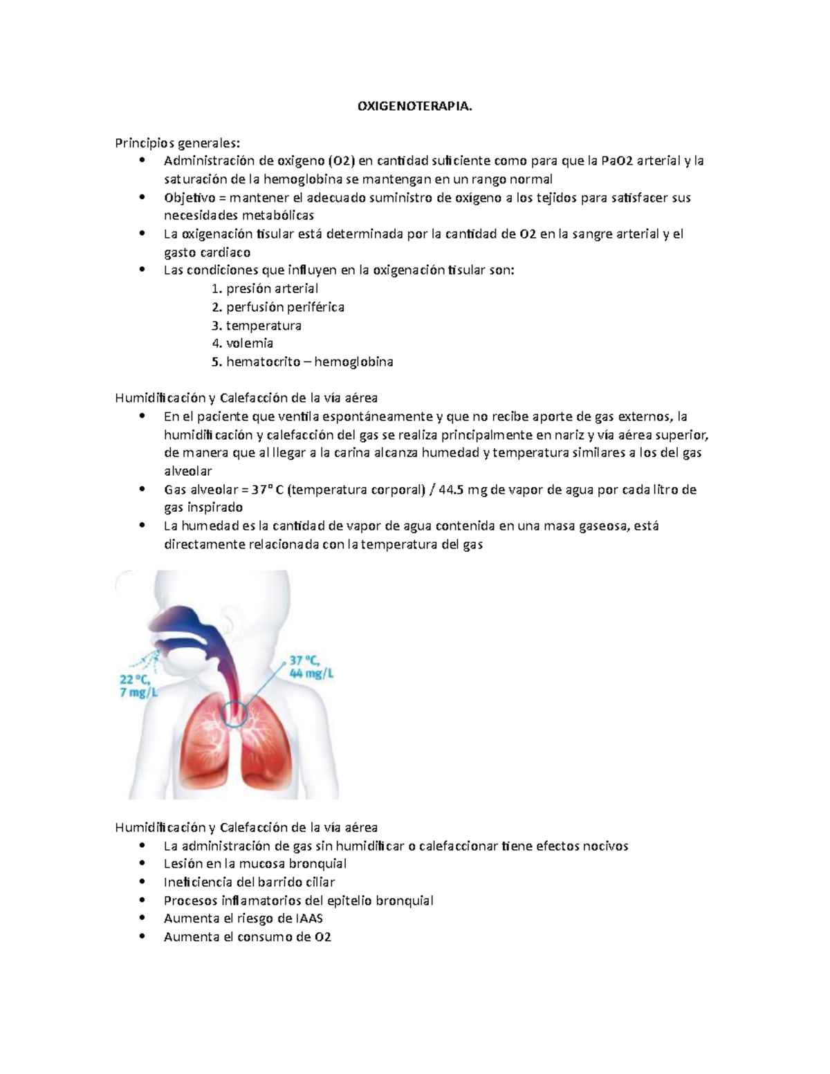 NEO Oxigenoterapia - OXIGENOTERAPIA. Principios generales ...