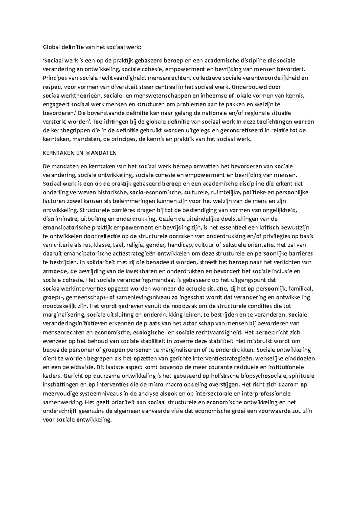 definitie van het sociaal werk - Global definitie van het sociaal werk ...