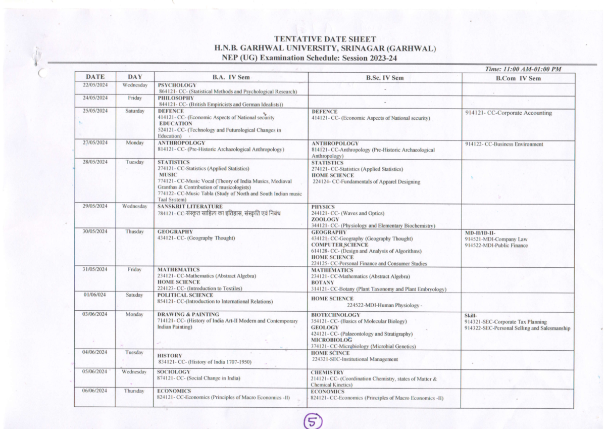 Tantative DT Even Sem 2023-24 - oo U oo o E Q Q O -: v o'. E CJQ >.= ii. -;' uaa boE@ . z.= @a ...
