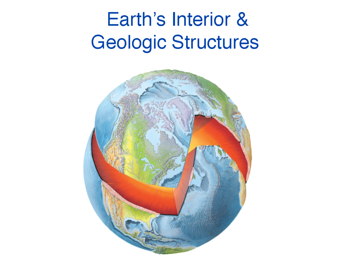 1G03 lecture 16 Earth's Interior and Geologic Structures I F22 - Earth ...