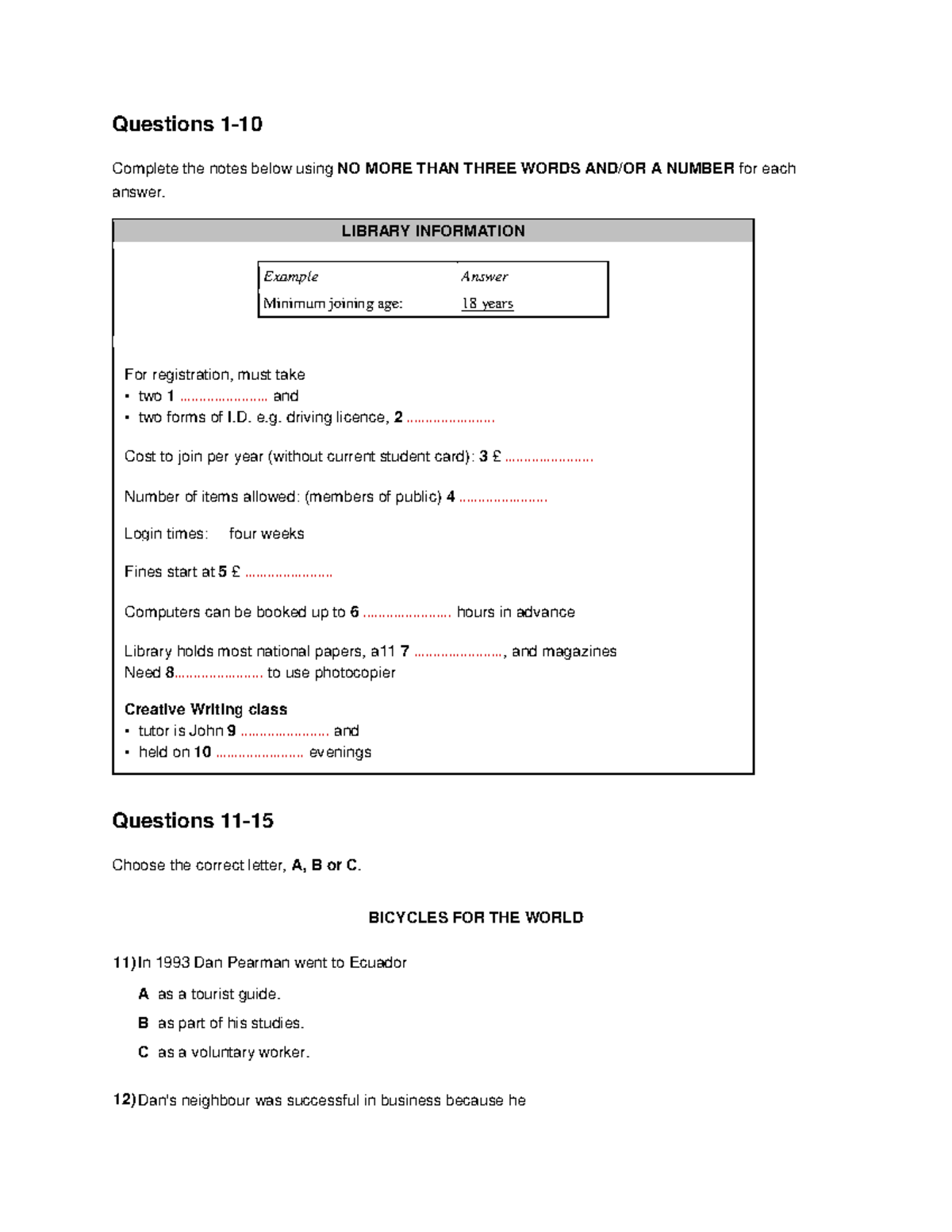 IELTS Reviewer - International English Language Testing System ...