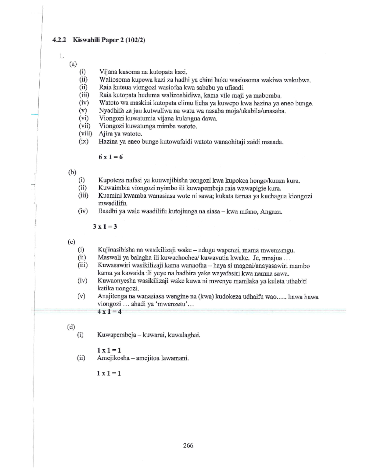 KCSE 2018 KIS PP2 MS - near future events - corporate law, social psychology - Studocu