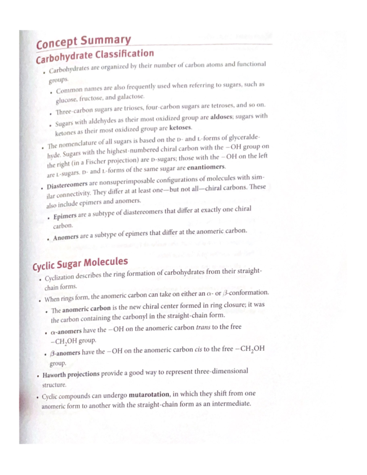 Concept Summary - Provides visual aid and examples to describe ...