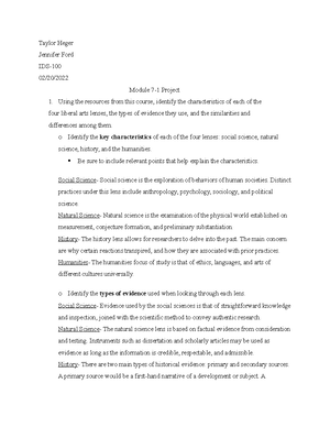 IDS-100 7-2 Project - checking for improvement - Southern New Hampshire ...