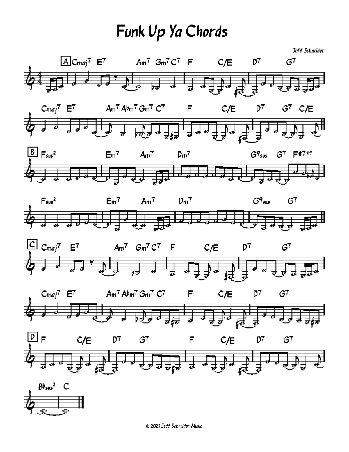 Funk Up Ya Chords - Composition Term 1 - Funk Up Ya Chords Jeff ...