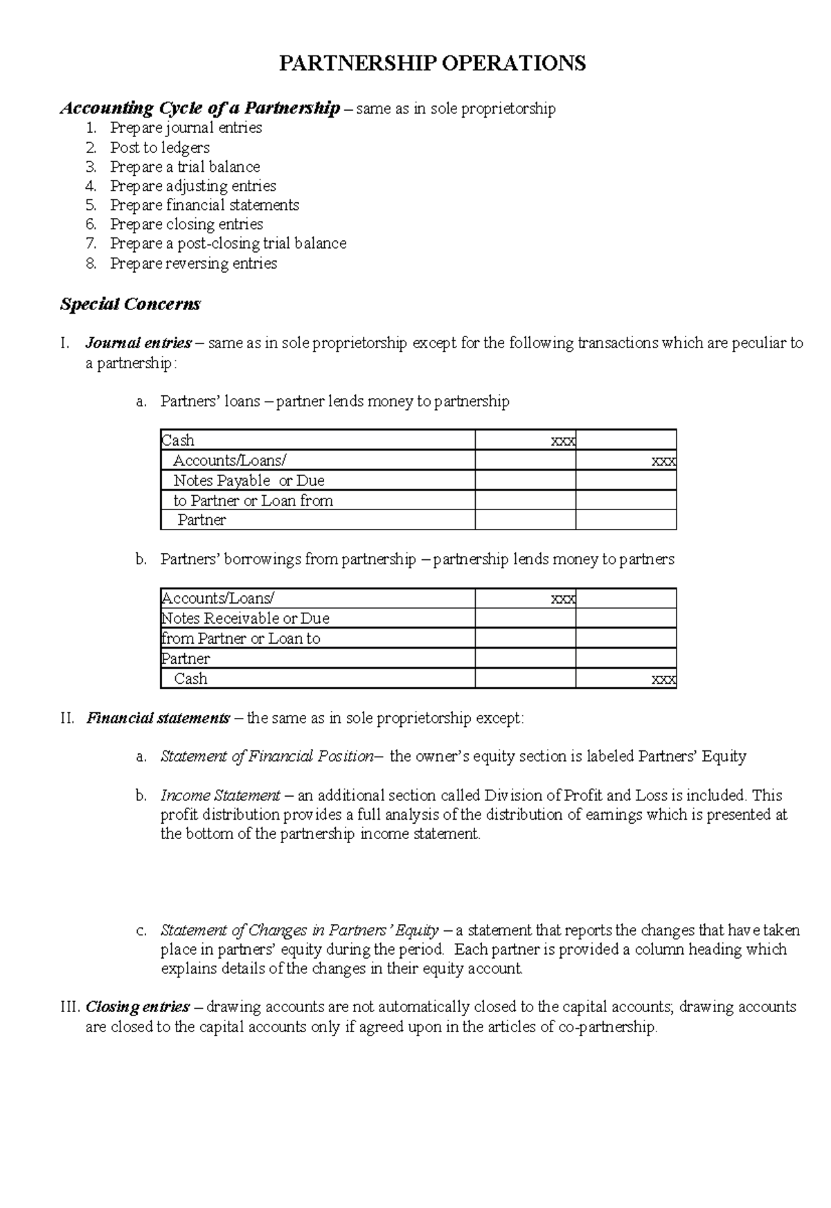 Pdfcoffee.com partnership-operations-lecture-notes-pdf-free ...
