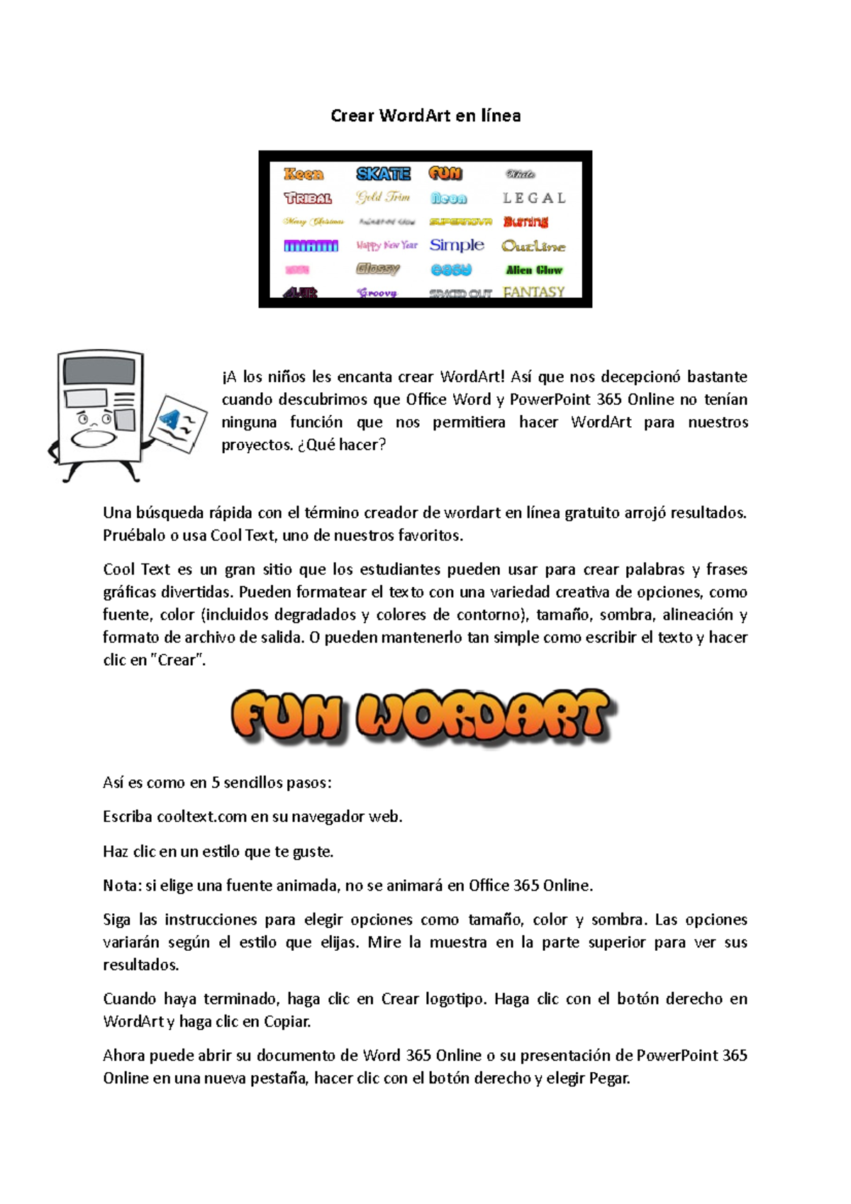 Crear Word Art en línea - Crear WordArt en línea ¡A los niños les encanta crear WordArt! Así que ...