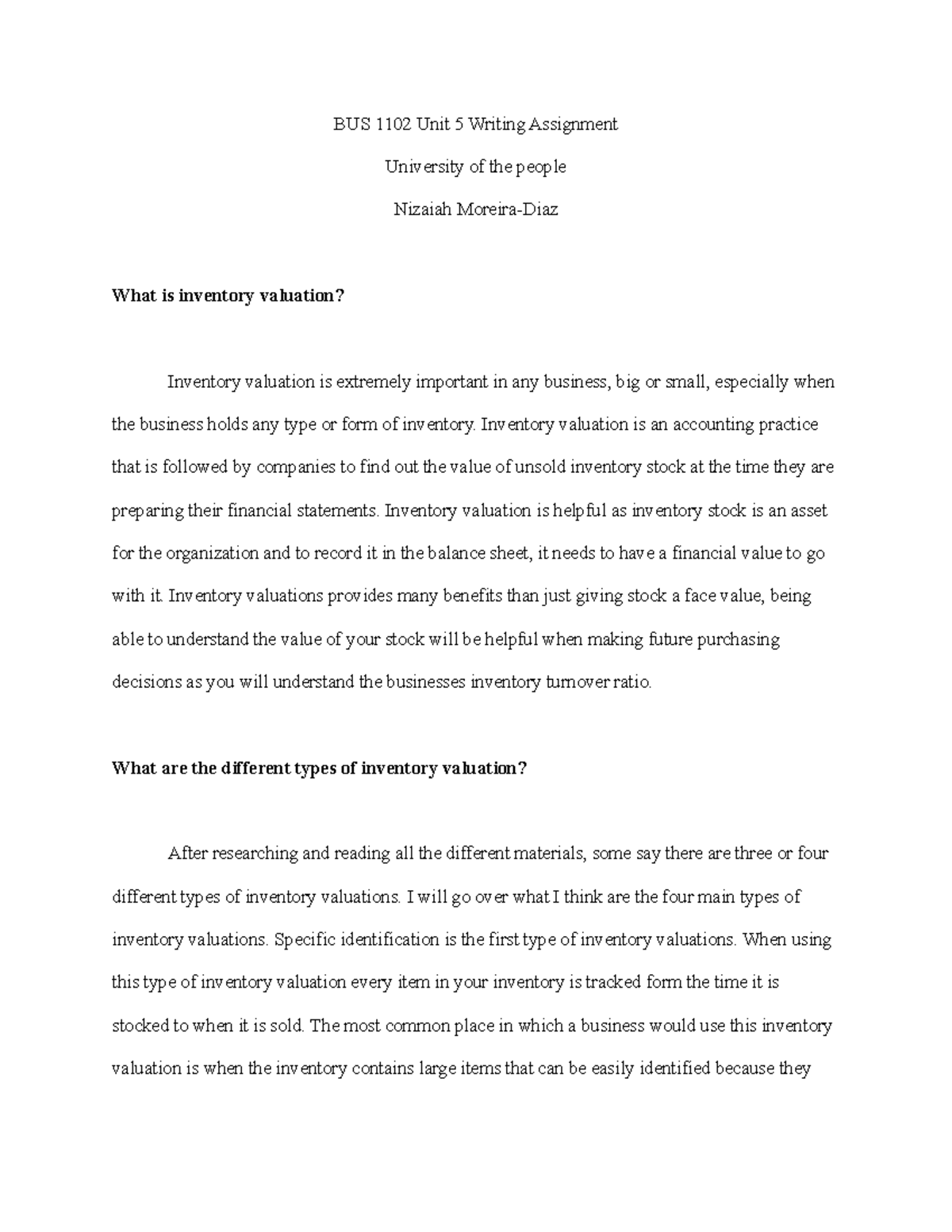 BUS 1102 Unit 5 Writing Assignment - BUS 1102 Unit 5 Writing Assignment ...