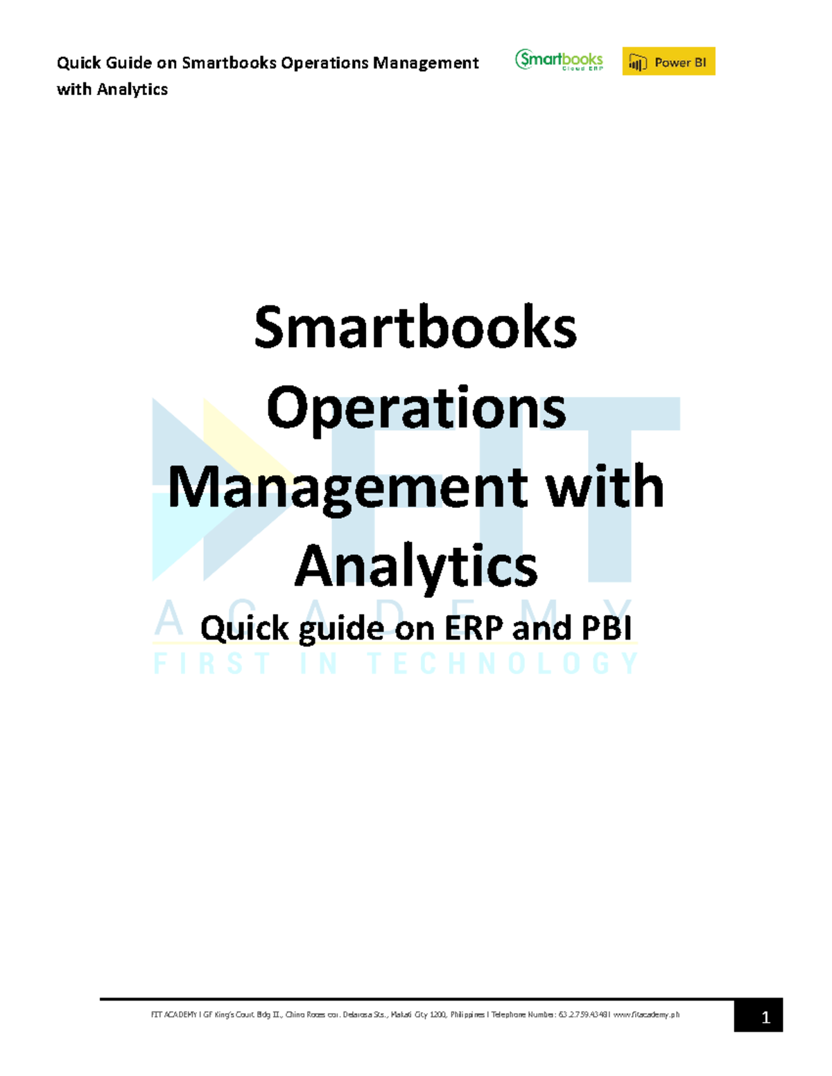Quick Guide Book on Operations Management with Analytics v2023 - with ...