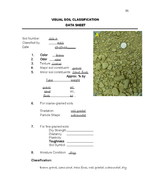Doh 19 visual classification of soil - RECOMMENDED PRACTICE FOR ...