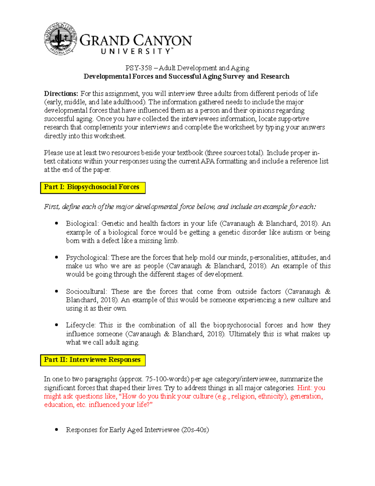 PSY-358-RS-Developmental Forces and Successful Aging Assignment - PSY ...
