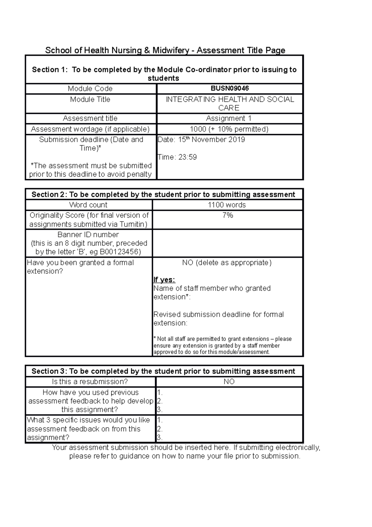 Explain the characteristics of the Bryson Model - School of Health ...