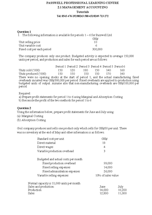 Consolidated FS Tutorials - 2 FINANCIAL REPORTING TUTORIALS Tel: 0543 ...