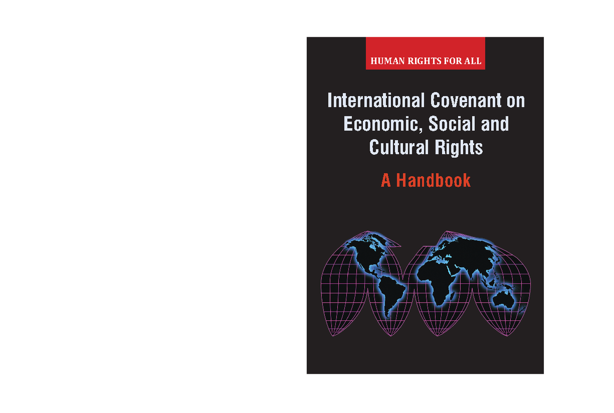 Handbook on ESCR - HUMAN RIGHTS FOR ALL International Covenant on ...