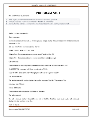 Experiment NO 3 - EXPERIMENT NO. - AIM: Implement CPU Scheduling Policies: i. FCFS ii. SJF iii ...