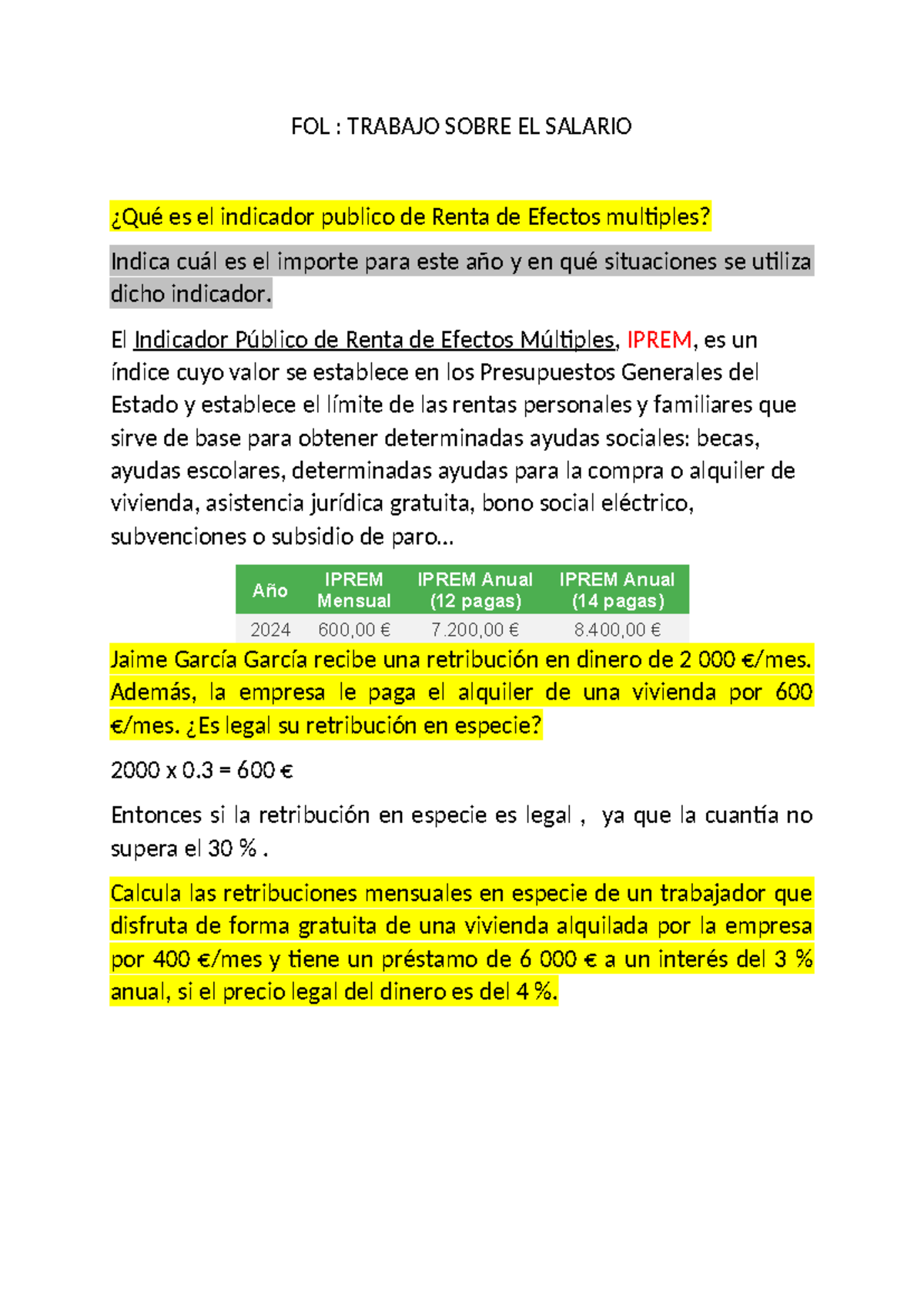 FOL Trabajo sobre el salario - FOL : TRABAJO SOBRE EL SALARIO ¿Qué es ...