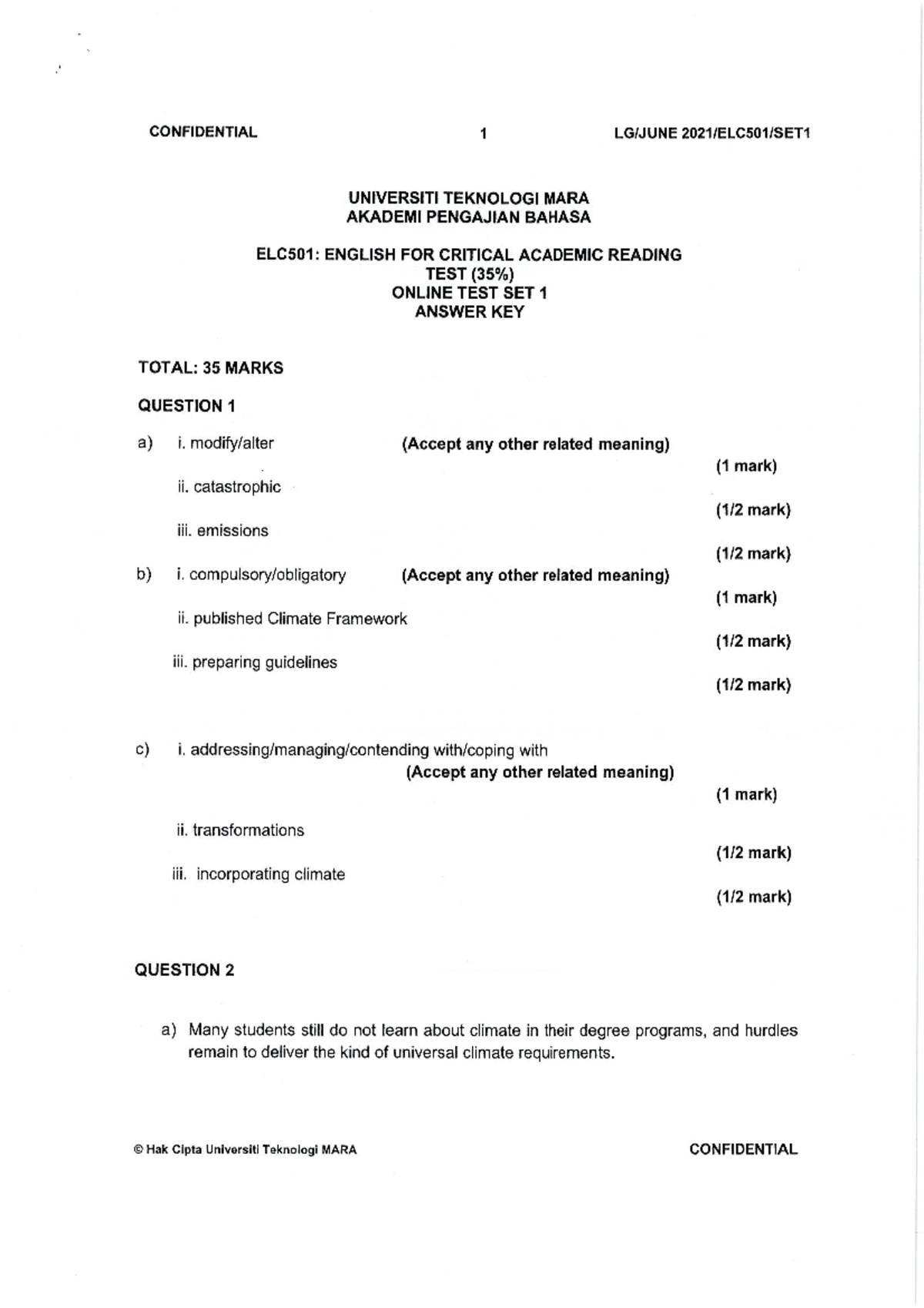 ELC501 - JUNE 2021 - AK - elc - English for Critical Academic Reading ...