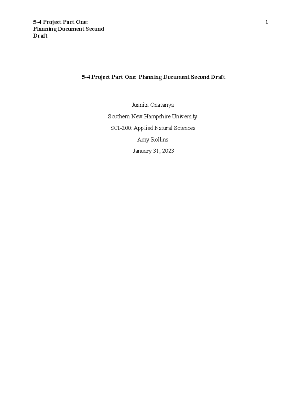 5-4 Project Part One Planning Document Second Draft - Planning Document ...