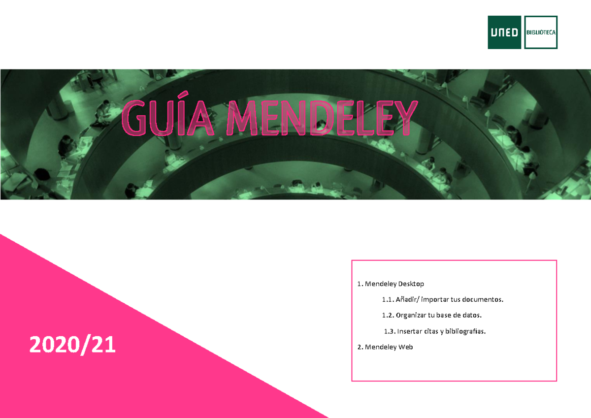 Guia para usar la aplicacion mendeley - Mendeley Desktop Añadir/ importar tus documentos ...