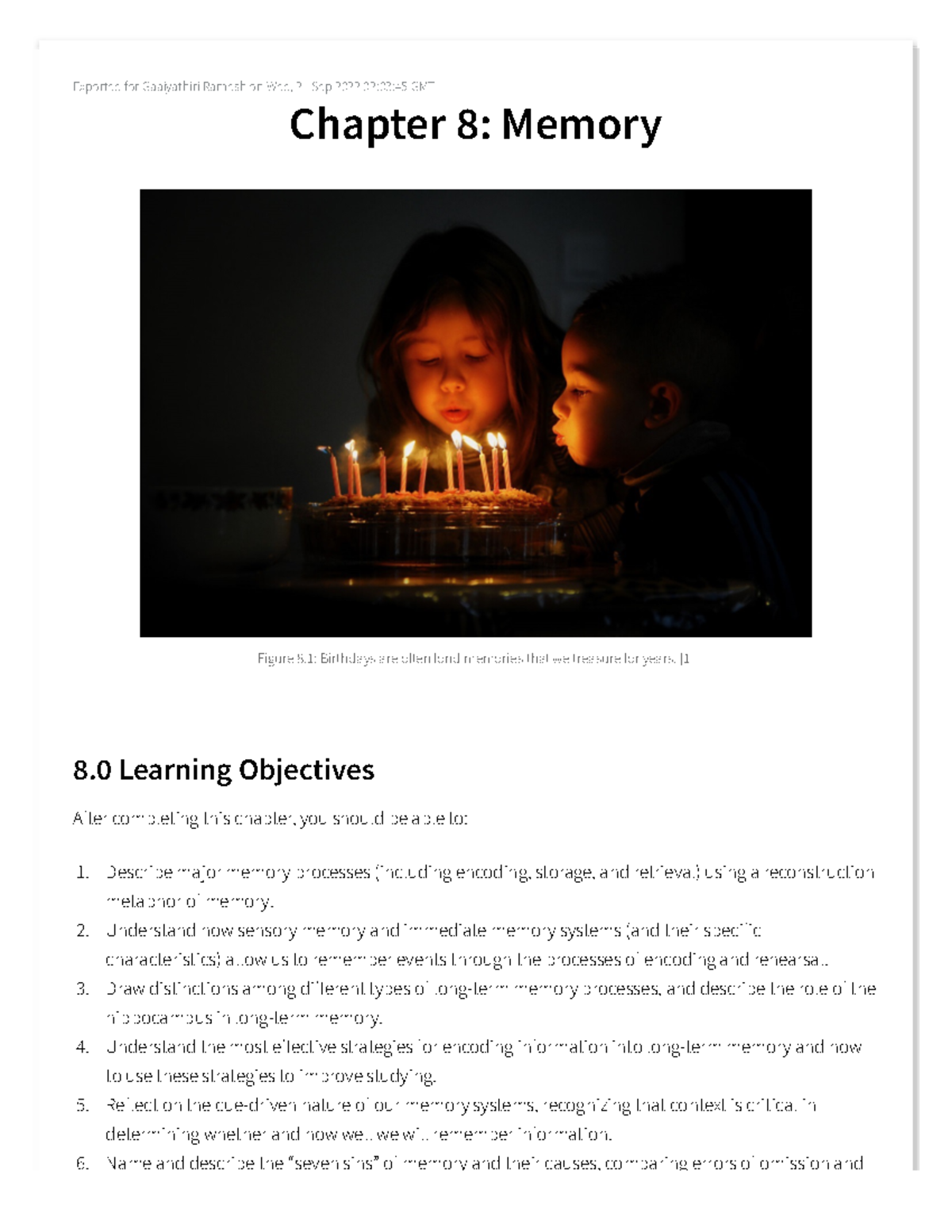 Module 8 - notes - PSY1101 - uOttawa - Studocu