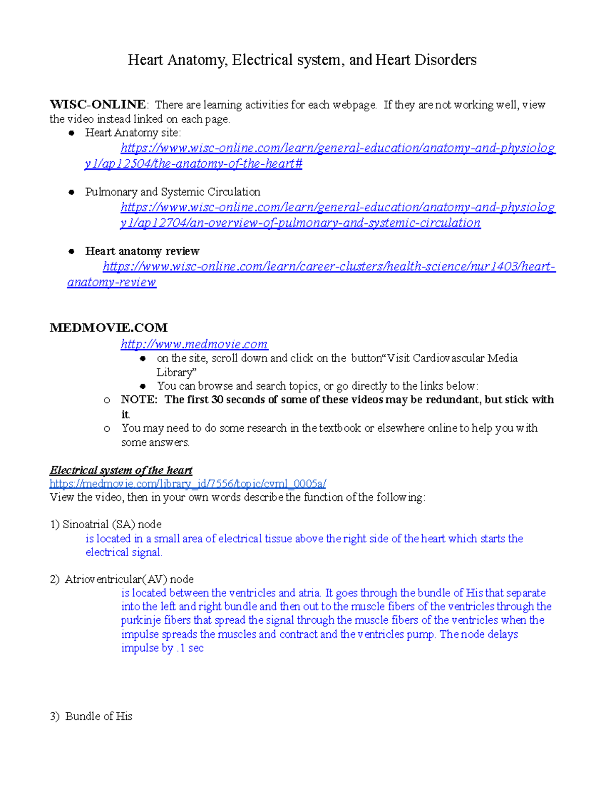 FA-Med Movie Heart Webquest 2021 on 2022-05-13 09 53 07 - Heart Anatomy ...