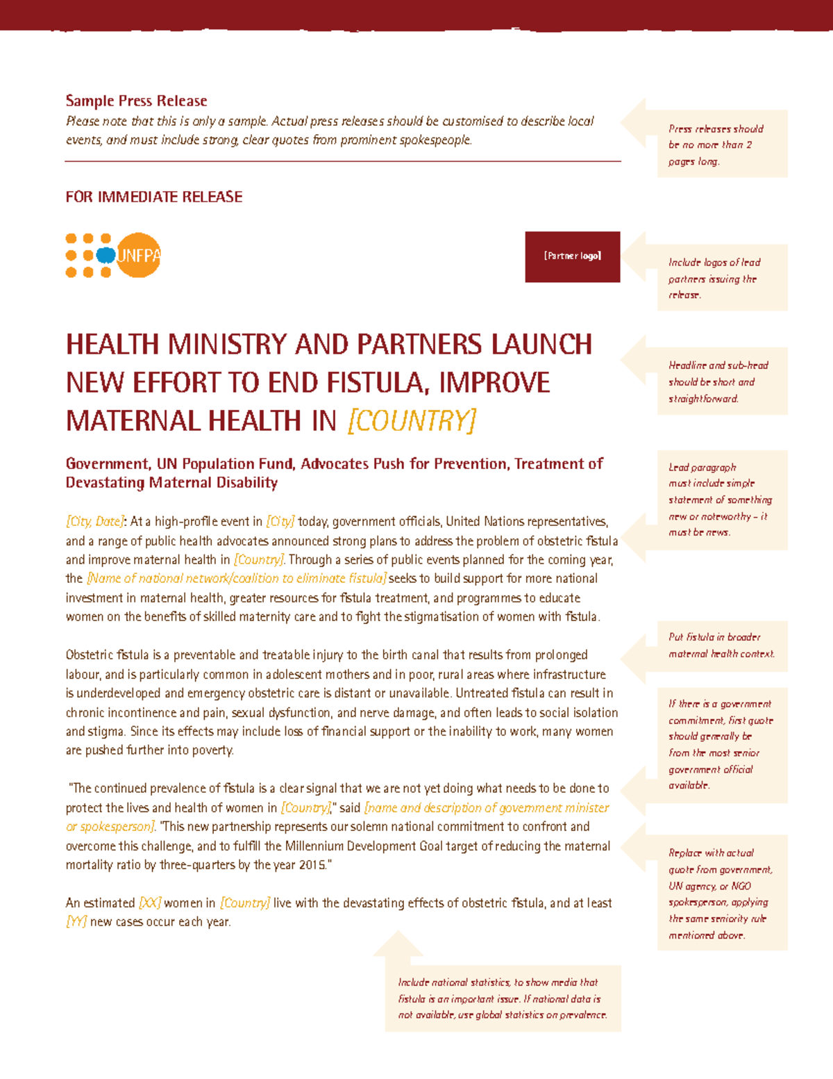 NEWS Release Sample 1 - Structure OF A NEWS Release - Sample Press ...