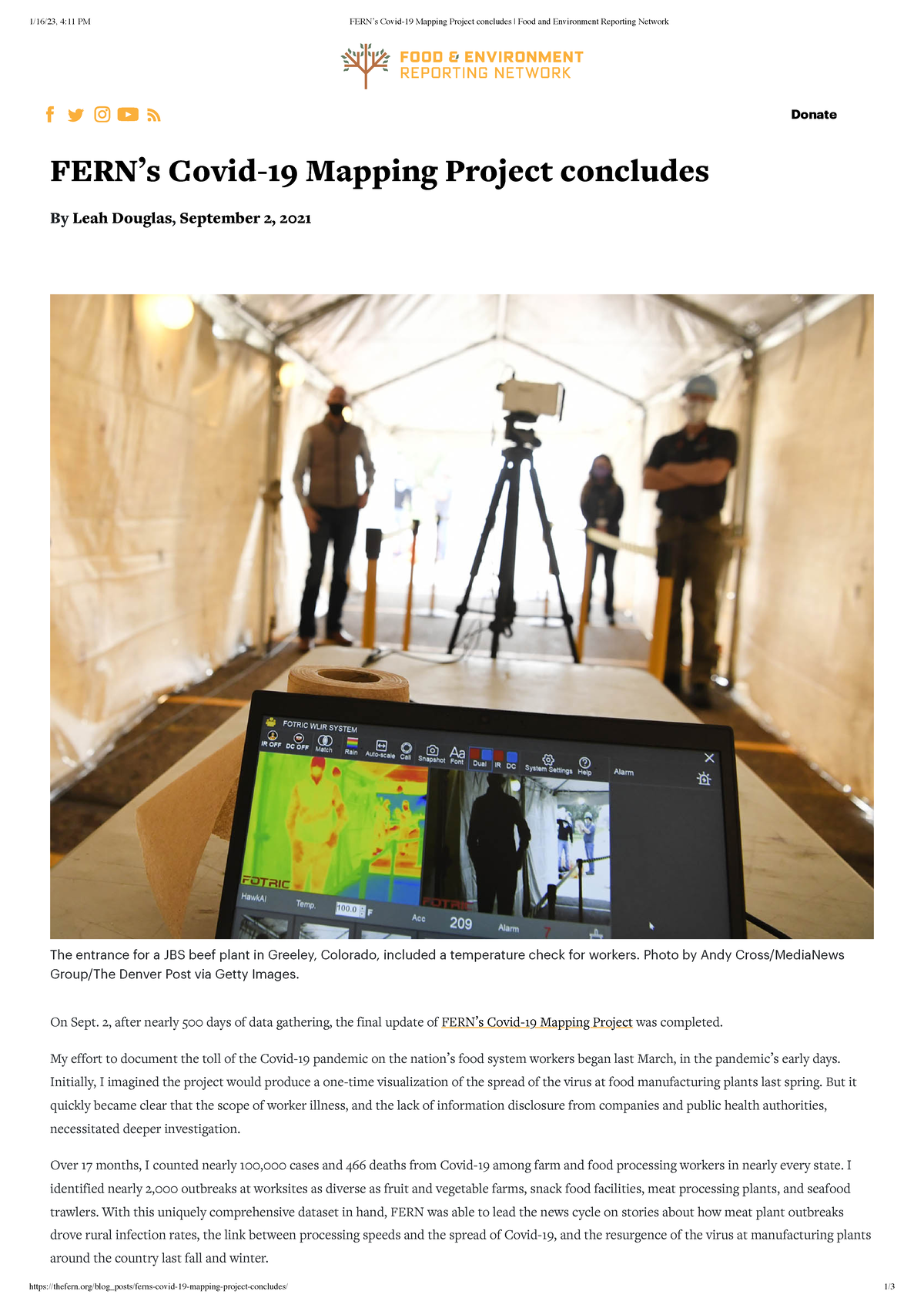 FERN’s Covid-19 Mapping Project concludes Food and Environment ...