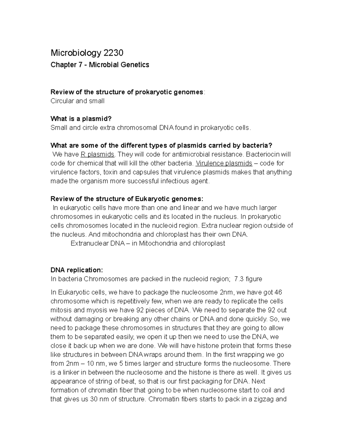 Ch. 7 BHO6 - Microbiology - Microbiology 2230 Chapter 7 - Microbial ...