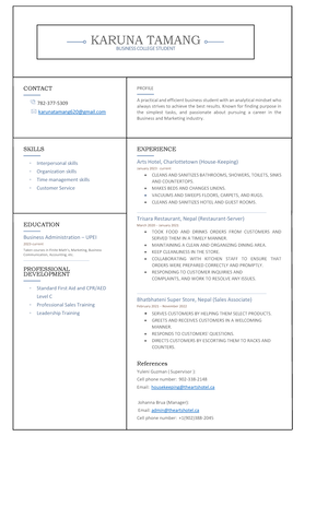 Karuna-resume front desk - KARUNA TAMANG Phone: 782 - 377 - 5309 ...