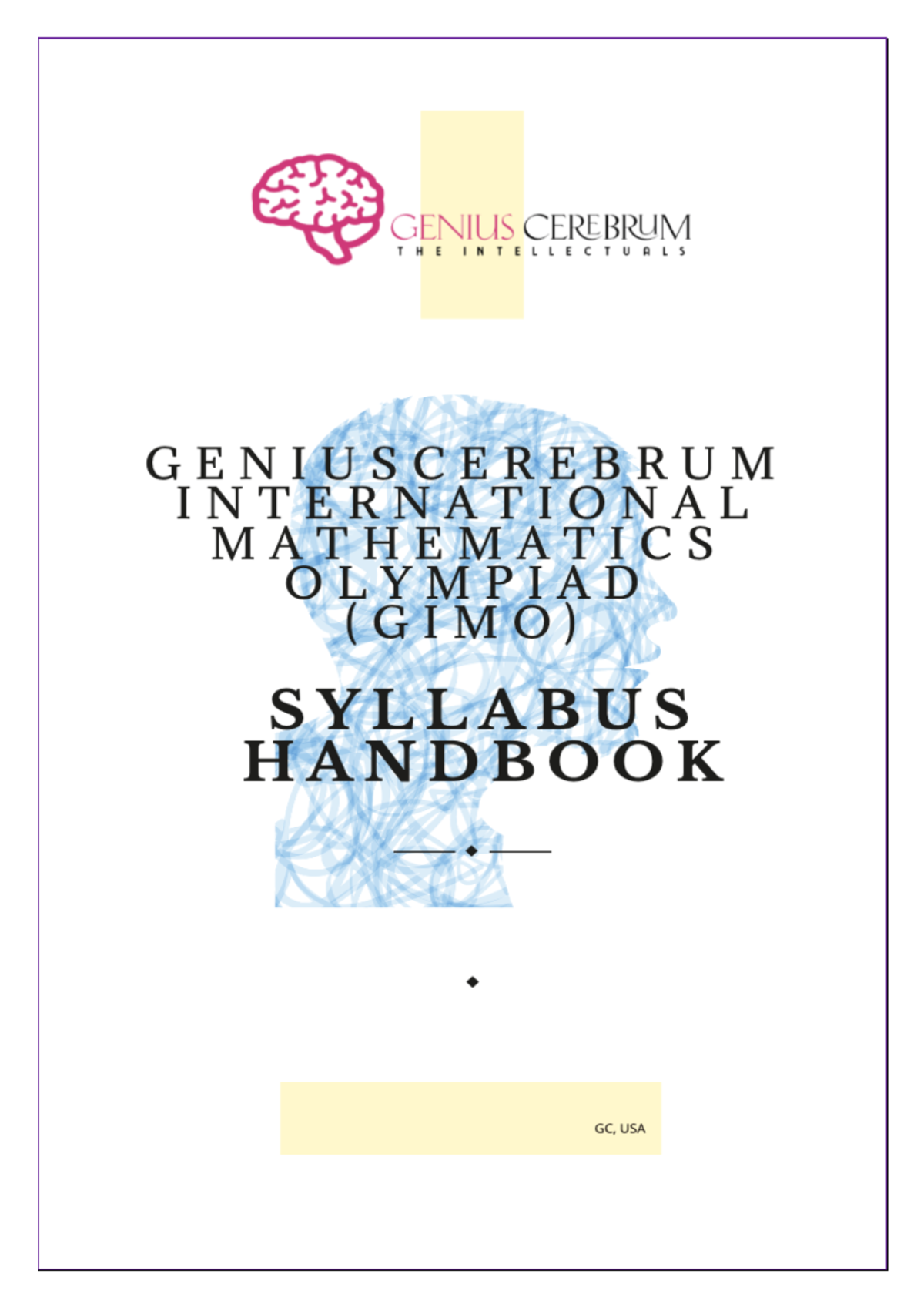 GIMO-Syllabus - Very Important - Level Buds (Pre-KG, KG1 & KG2 ...