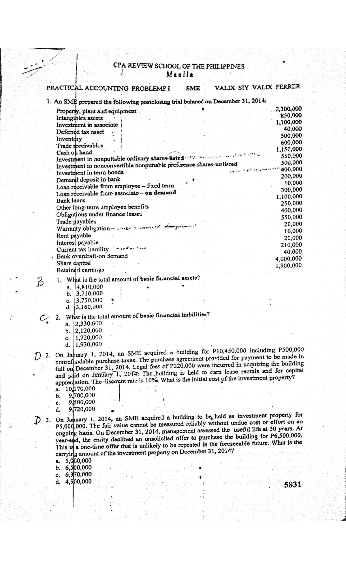 CPAR PW-P1 - ppp - CPA REVIEW SCHOOL OF THE PHILIPPINES Manila ...