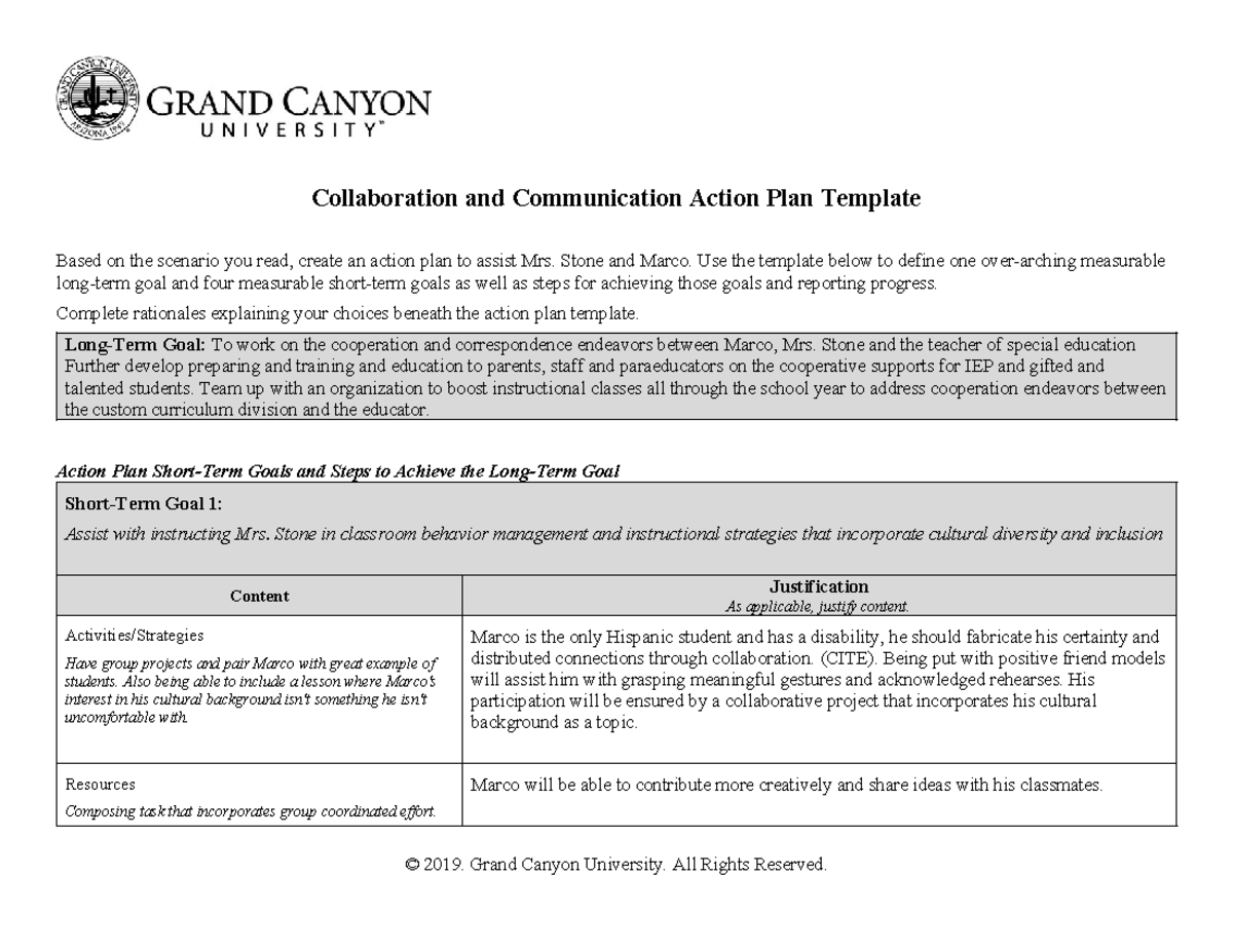 Ingrid Delcid SPD-310 Collaboration and Communication Action Plan ...