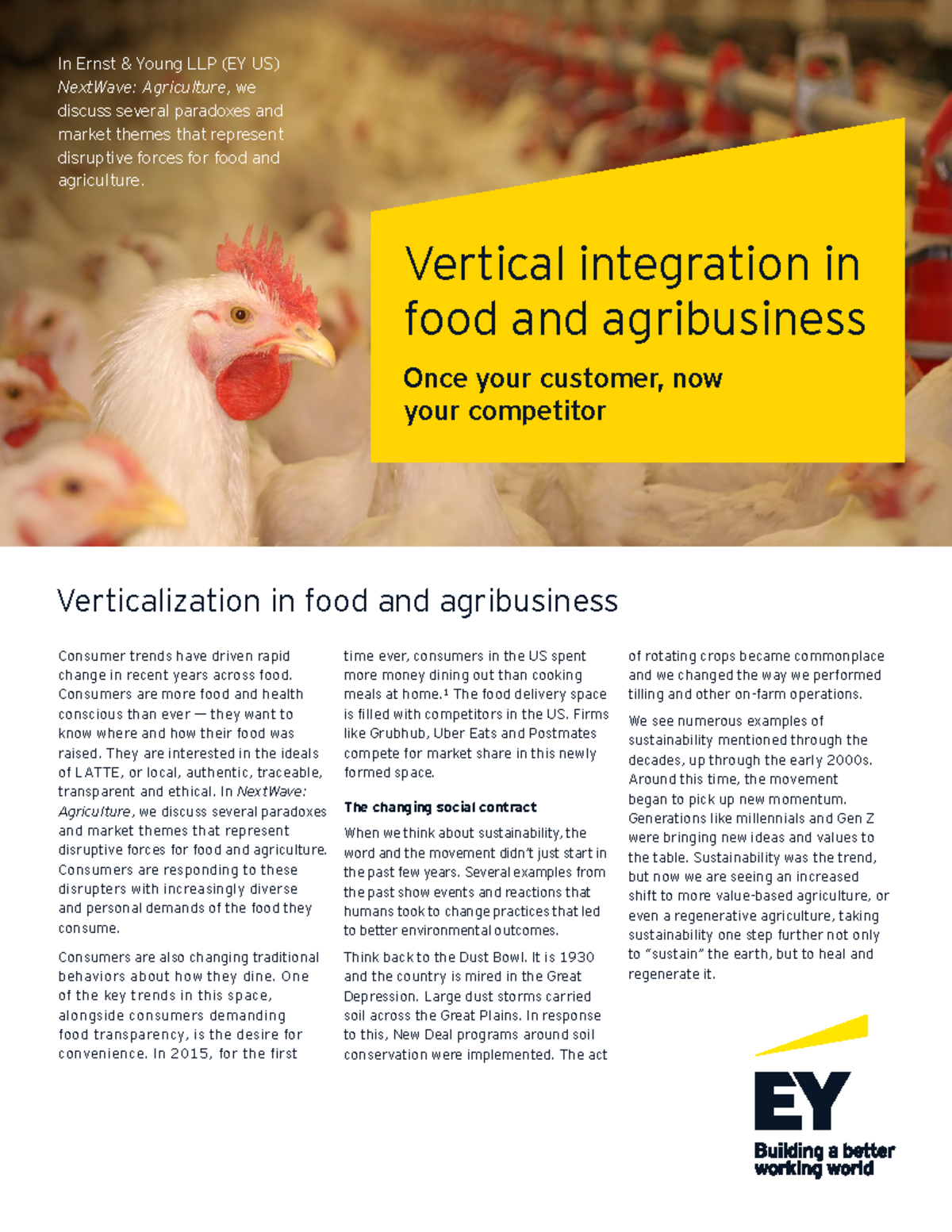 Ey vertical integration in food and agribusiness - Consumer trends have ...