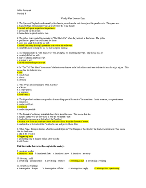 EOC Review Packet answers - Studocu