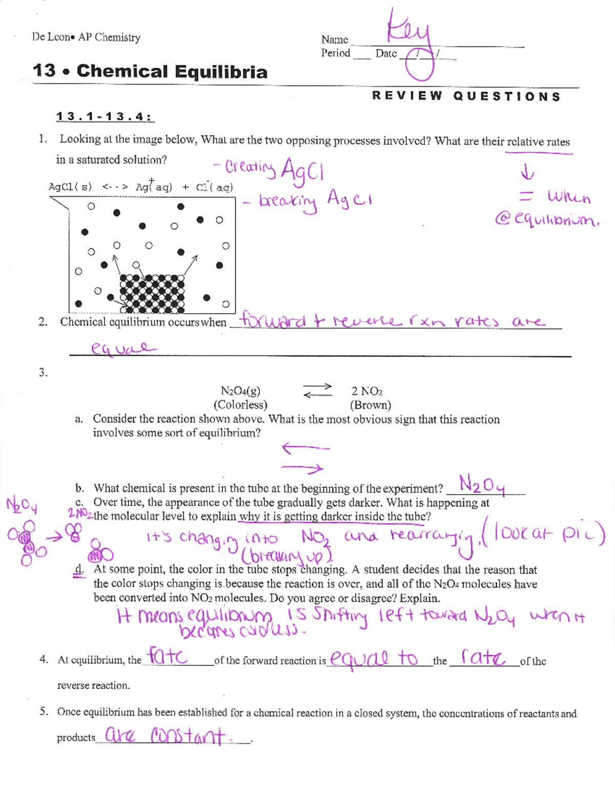 Chapter 3 problem set keys - CHE 140 - Studocu