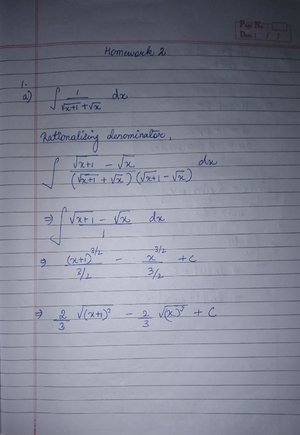 Calc2 - MATHUA122 - Studocu