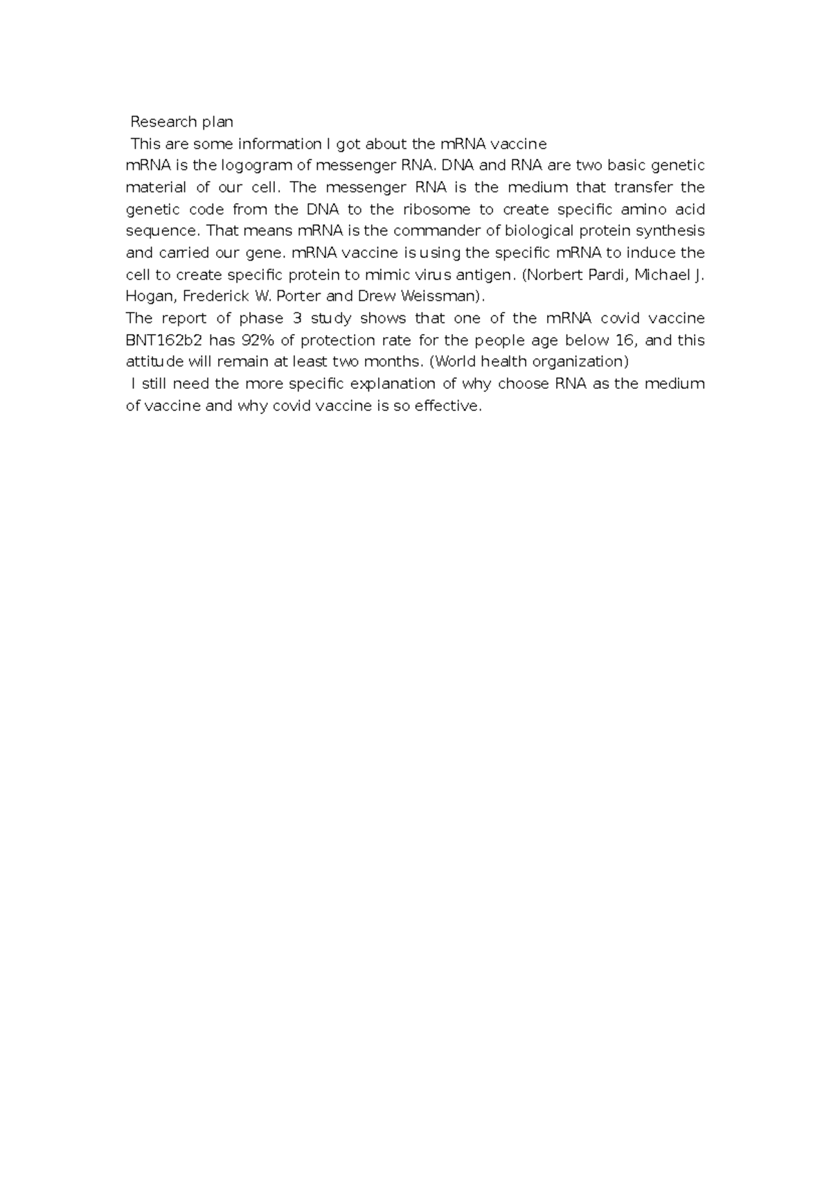 Research plan of i search paper - WRT 102 - SBU - Studocu