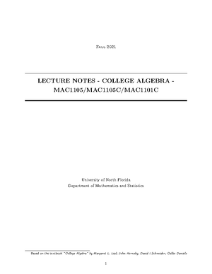Week 13 Lecture Notes/Teachers notes - Step 1. SolveStep 2. Identify ...
