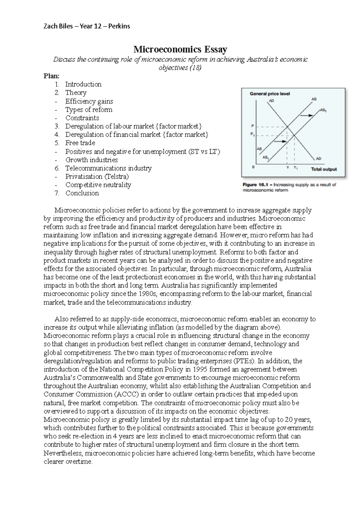 Microeconomic Policies - Zach Biles – Year 12 – Perkins Microeconomics ...