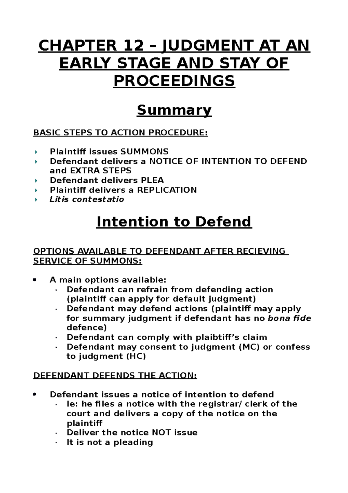 Chapter 12... ready - Judgement at an early stage. - CHAPTER 12 ...