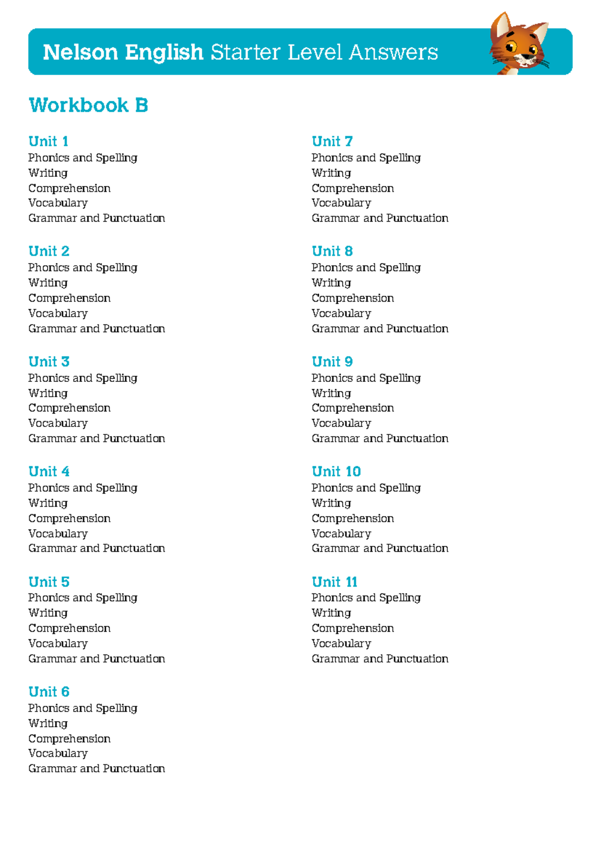 NE SL WBB Ans - Jdjdjd hsshhh - Workbook B Unit 1 Phonics and Spelling ...