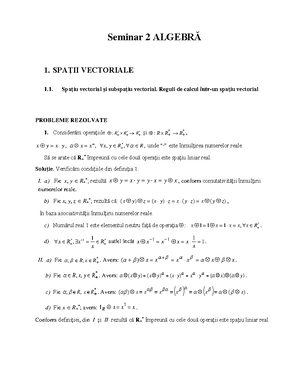Algebra Seminar 04 - .................................. - ####### Seminar 4 ALGEBRĂ Schimbarea ...