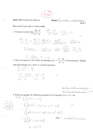 Quiz 4 - This is the fourth quiz for MATH 105. - MATH 105 - Studocu